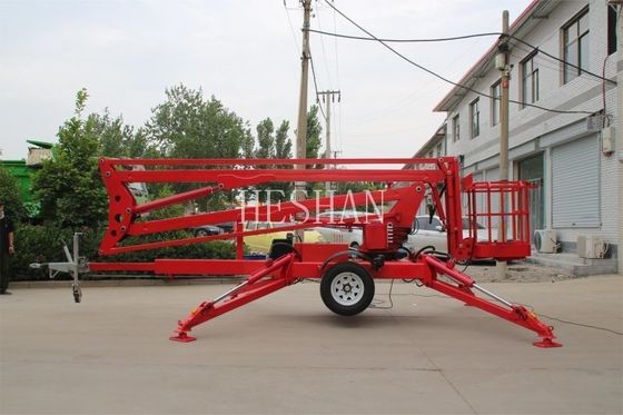Portable Compact Boom Lift Towable Articulated Mobile Trailer