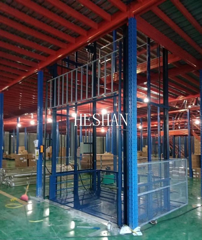 Workshop Logistics Mezzanine Goods Lift 1000Kg Hydraulic Electric Lift ...
