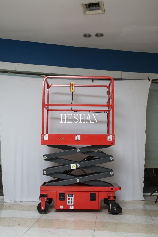 Semi Electric Small Scissor Lift Table Platform 4.8M Narrow Aisle ...
