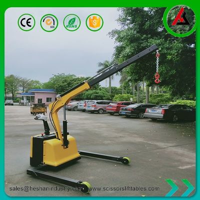 Movable Electric Floor Crane Floor Mounted Rotate 360 Degree Industrial ...