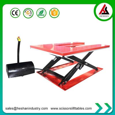 Warehouse Scissor Lift 1 Ton Capacity Material Handling Electric Pallet ...