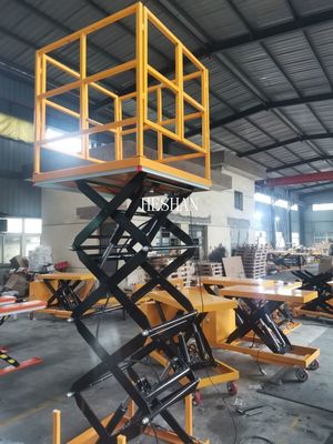 Stationary 1000kg Load Capacity Electric Automatic Scissor Table Lift ...