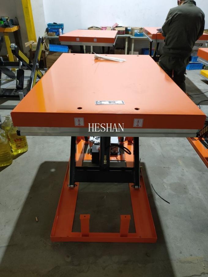 Custom 2 Ton Scissor Lift Table Warehouse Industrial Hydraulic Work ...