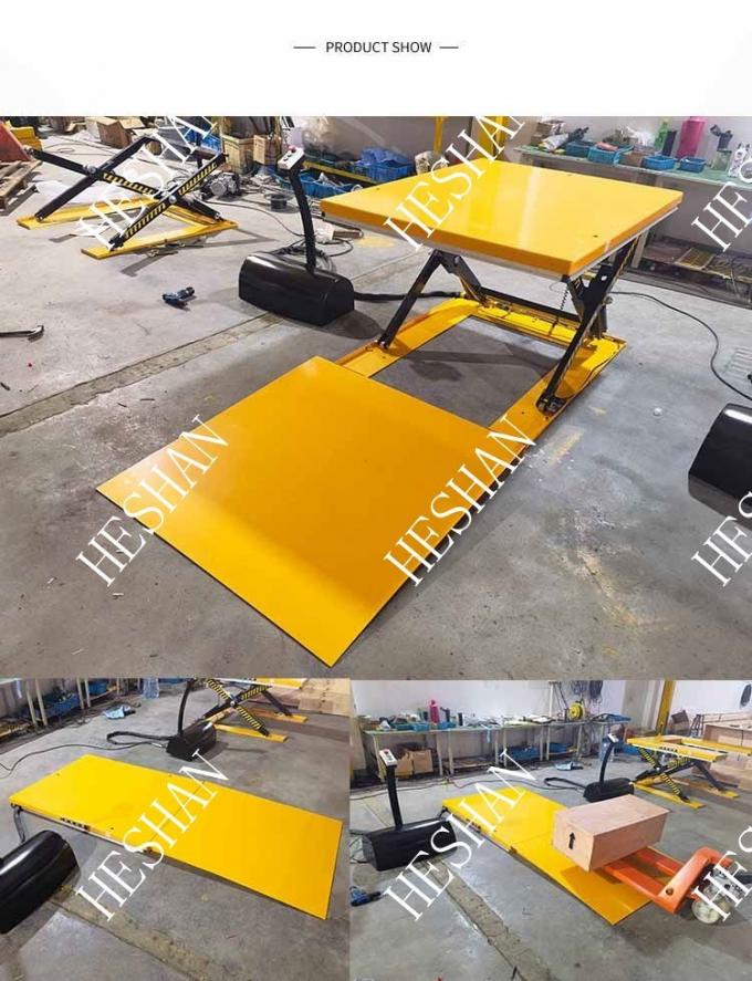 Hydraulic Low Profile Scissor Lift Table 2000kg Electric Lift Platform